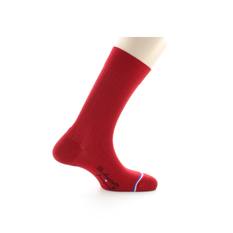 Chaussettes fil d'écosse Pigalle Rouge Vigne - Achetez à Châlons